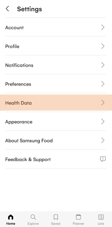 Managing your Samsung Food and Samsung Health Integration – Samsung ...