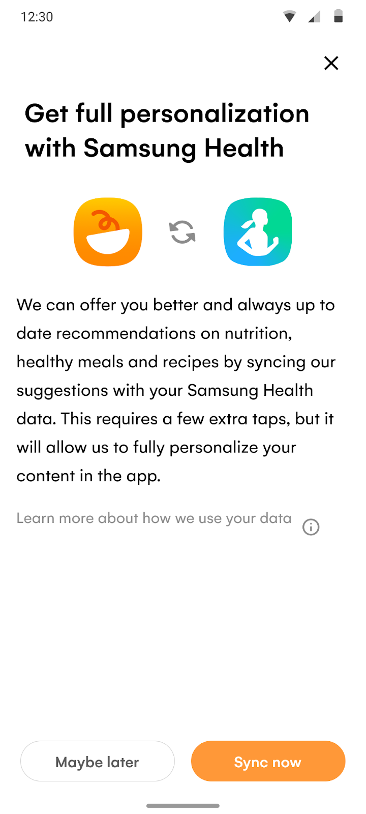 Managing your Samsung Food and Samsung Health Integration – Samsung ...