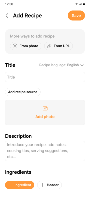 How to Create Your Own Recipe with Recipe Builder – Samsung Food Help